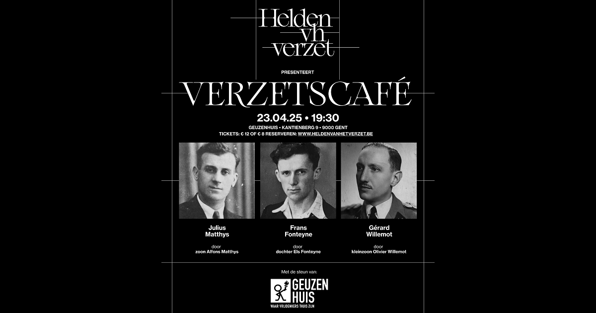 3de Verzetscafé Gent – Helden van het verzet
